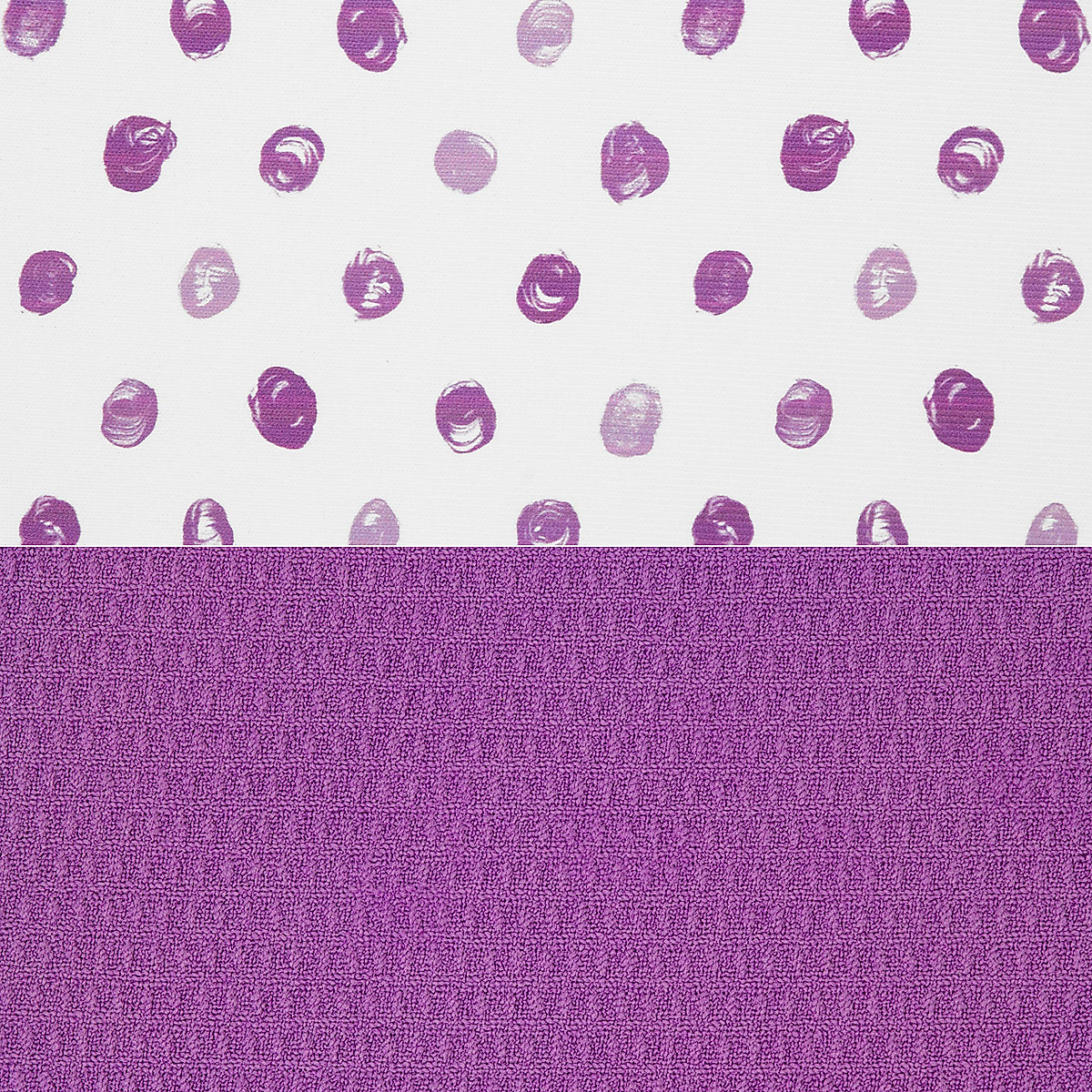 S&T INC. Absorbent, Reversible Microfiber Dish Drying Mat for Kitchen, 16 Inch x 18 Inch, Paint Dots