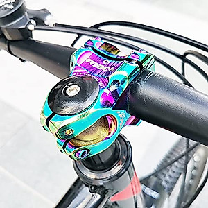HAIDAOYING 2pcs Bike Stem Mountain31.8mm Bike Stem Short Bicycle Handlebar Stem for Aluminum Alloy Stem for Most Bicycle, Road Bike, MTB, BMX, Fixie Gear, Cycling Oil Slick Color