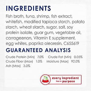 Purina Fancy Feast Broths with Tuna, Shrimp & Whitefish Wet Cat Food Complement Variety Pack, 1.4 oz., Count of 4