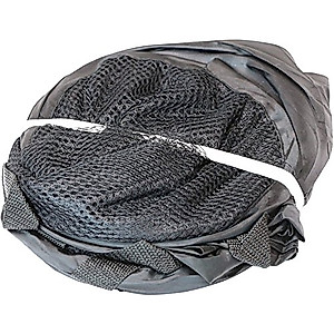 2 Pack - SimpleHouseware Mesh Pop-Up Laundry Hamper Basket with Side Pocket, Black