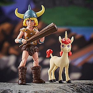 Dungeons & Dragons Cartoon Classics 6-Inch-Scale Bobby & Uni 2-Pack Action Figures, D&D 80s Cartoon, Includes d12 from Exclusive D&D Dice Set