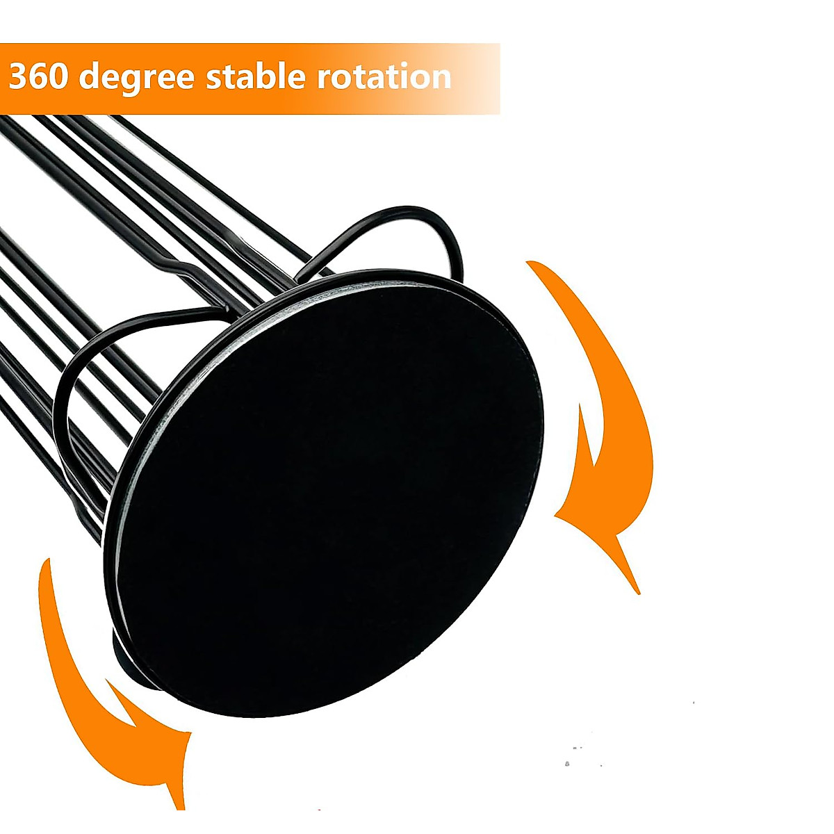 Meelio Nespresso Vertuo Pod Holder Carousel Stand for Nespresso Vertuo, Nespresso Vertuo Pod Organizer with Extra Space for Coffee Mate Silent Rolling (28 Capsules)