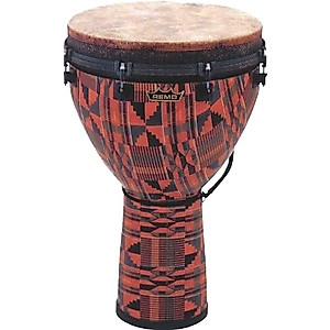 REMO Djembe, MONDO(TM), Key-Tuned, 12" x 24", SKYNDEEP® FIBERSKYN®, Contour Tuning Brackets, Multi-Mask Finish