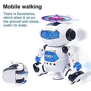 01 02 015 Dancing Robot, Interesting Humanoid Robot Smart Robots for Kids Kid Robot Toy Unique with Lighting for Birthday Gift