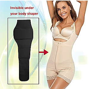 Abdominal Board 360 Lipo Foam Ab Board Post Surgery Liposuction Waist Belly Wrap Board for Lipo Recovery (One Size, Black)