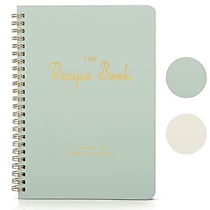 ZICOTO Aesthetic Blank Recipe Book - The Perfect Recipe Notebook to Write in Your Own Recipes - Beautiful Blank Cookbook to Organize Your Recipes