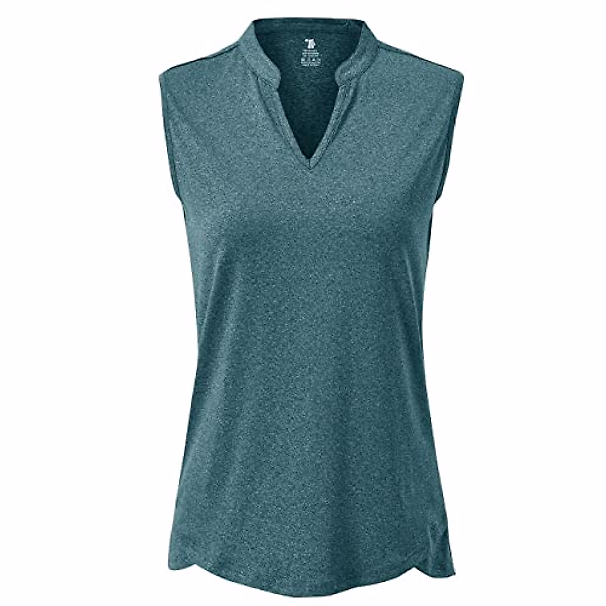 Rdruko Women's Golf Polo Sleeveless Lightweight Quick Dry Workout Tank Tops(Blackish Green, US M)