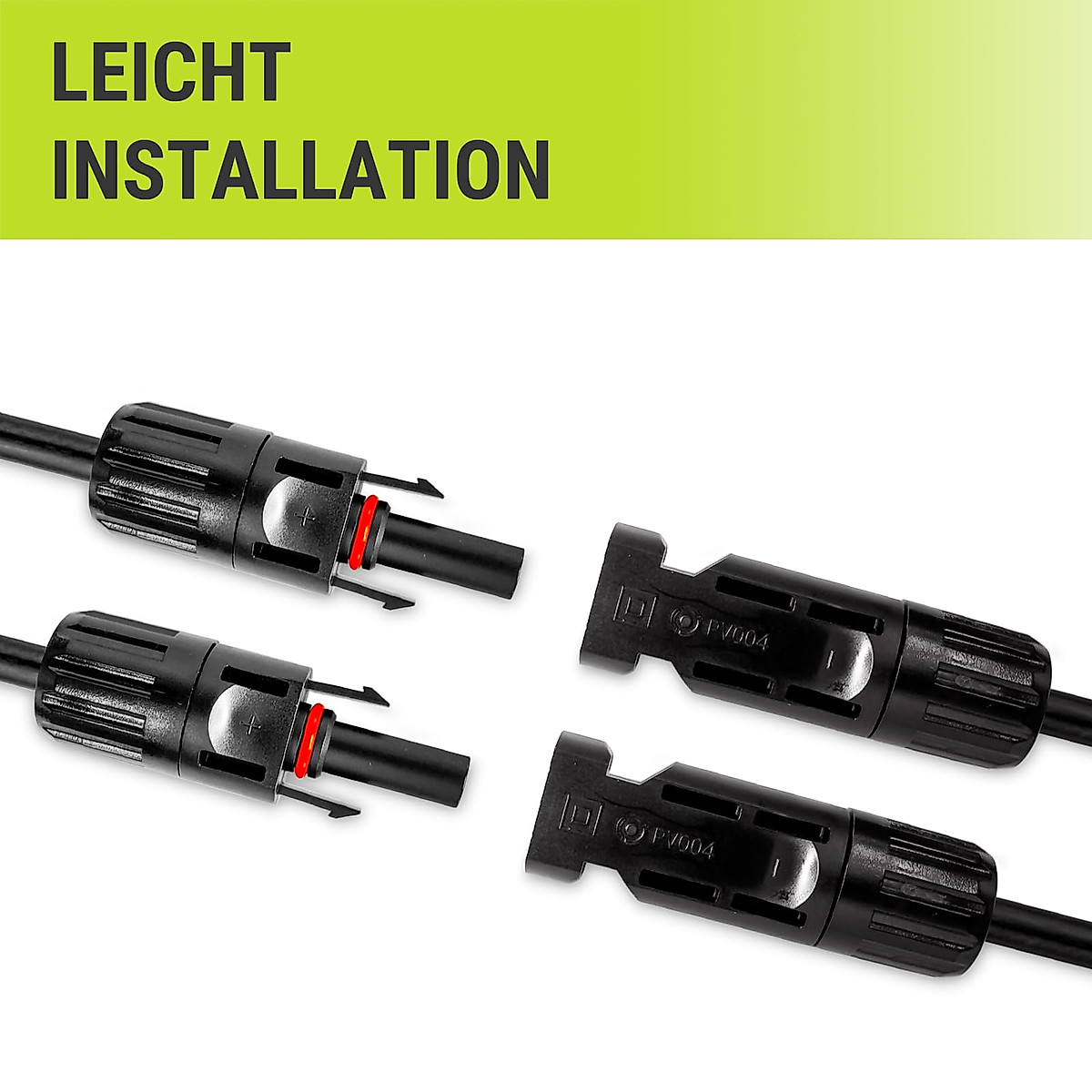 Newpowa Solar Branch Connector 2 to 1 Y Cable Adaptor Connector Kit for Solar Panel Plug&Play (M/FF and F/MM)