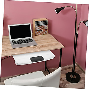 STOBOK Keyboard Tray Under Desk Slide Desk Pp Aluminum Space Saving Out Office Keyboard Stand