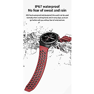 XYJ Smart Watch for Android Phones Compatible with iPhone 1.28 Inch Touch Screen Fitness Tracker with Heart Rate Monitor and Blood Oxygen Saturation 5ATM Waterproof Smartwatch for Women Men (Color :