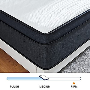 Molblly Full Mattress, 12 Inch Hybrid Mattress in a Box with Gel Memory Foam, Individually Wrapped Pocket Coils Innerspring, Pressure-Relieving and Supportive,Non-Fiberglass,Mattress Full Size