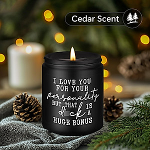 LEADO Candles for Men, Funny Gifts for Boyfriend, Valentines Day Gifts for Him, Husband Gifts - Naughty Anniversary, Christmas, Birthday Gifts Ideas for Boyfriend, Husband, Fiance, Blue Collar