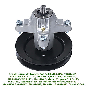 POSEAGLE 918-04456B Spindle Assembly with 756-04129B Idler Pulley Replaces 618-04456, 618-04461, 918-04456, 918-04456A, 753-08171, 753-08068, 756-04129 for Toro LX420, LX425, Cub Cadet LT1042 Tractors