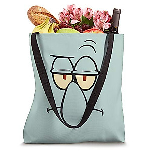 SpongeBob SquarePants Squidward Large Face Eyebrow Raise Tote Bag