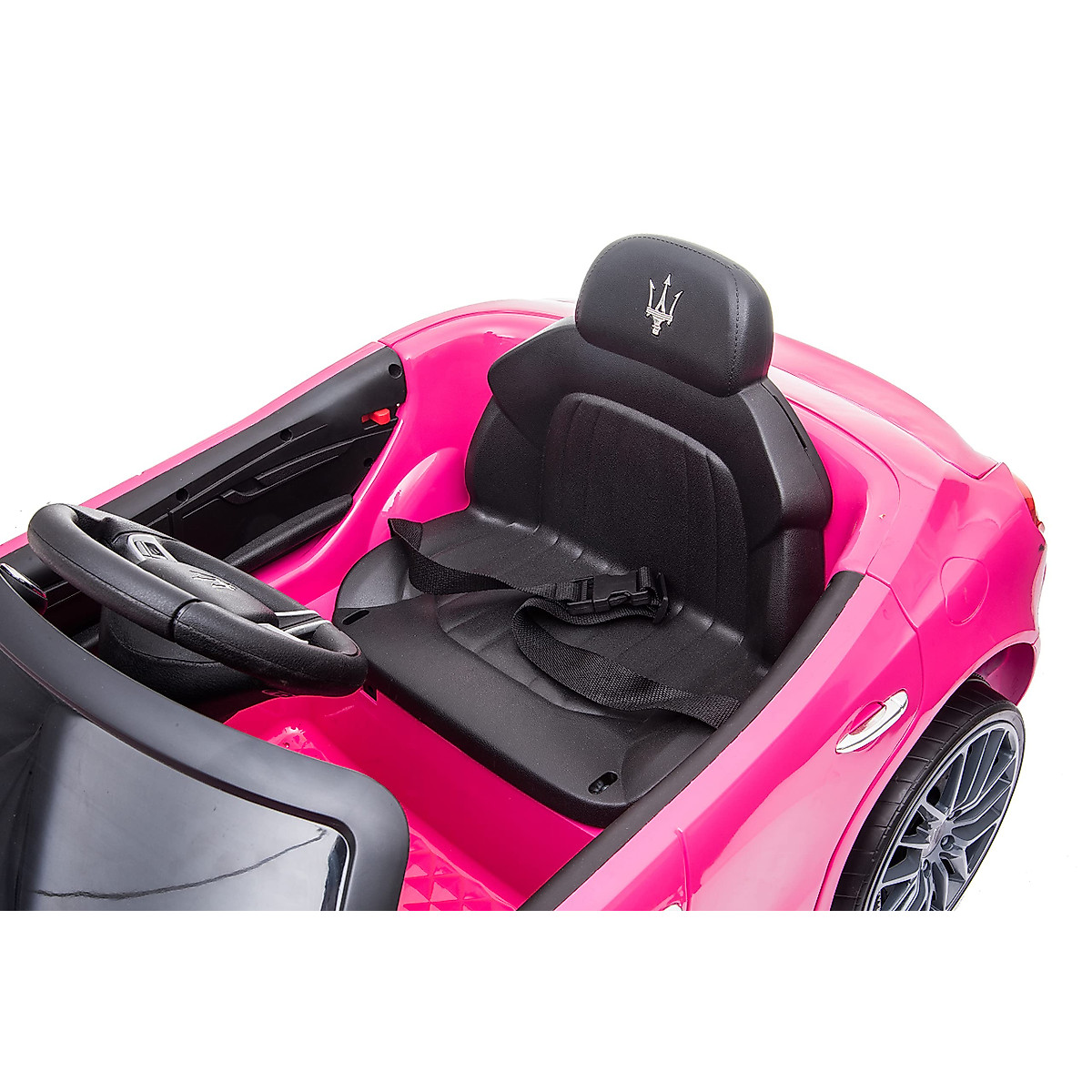 Best Ride On Cars Maserati Ghibli, 12V Battery Powered Ride On Toy, Pink, Large