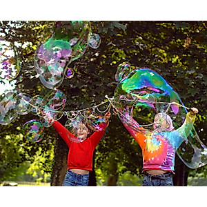 Dr Zigs Eco Giant Bubble Kit - Jumbo Set - Sustainable Wands and Professional Grade Solution, Outdoor, Garden Fun Toy.