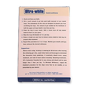Ultra White 16% Teeth Whitening Gel Large 5 Tubes of Gel