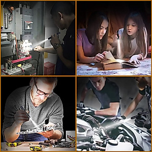 LIGHTFE D12 Zoomable Pen Light, Reusable Medical Pocket Light with Clip, Waterproof and Anti-Drop White Light Penlight Flashlight, Medical Penlight for Nurses, Doctors and Nursing Students