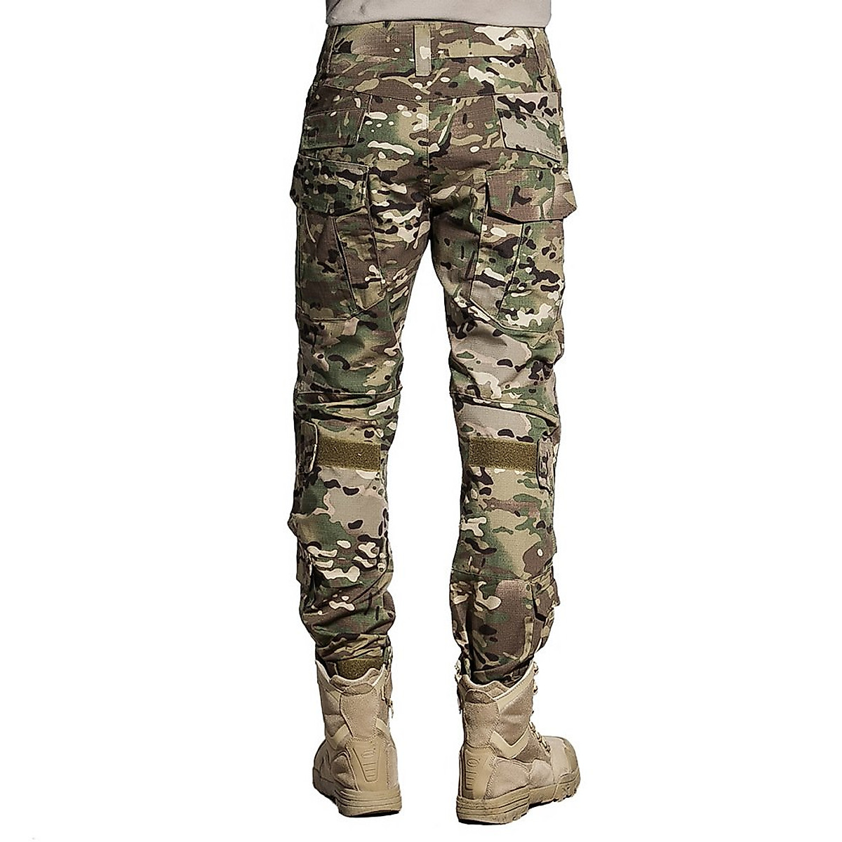 SINAIRSOFT Tactical Pants Shirt with Knee Pads Army Airsoft Combat BDU Pants Shirt Multicamo