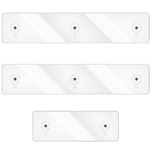 Durmmur Acrylic Shower Caddy with Soap Dish Adhesive Replacement Sticker, 3 Pack