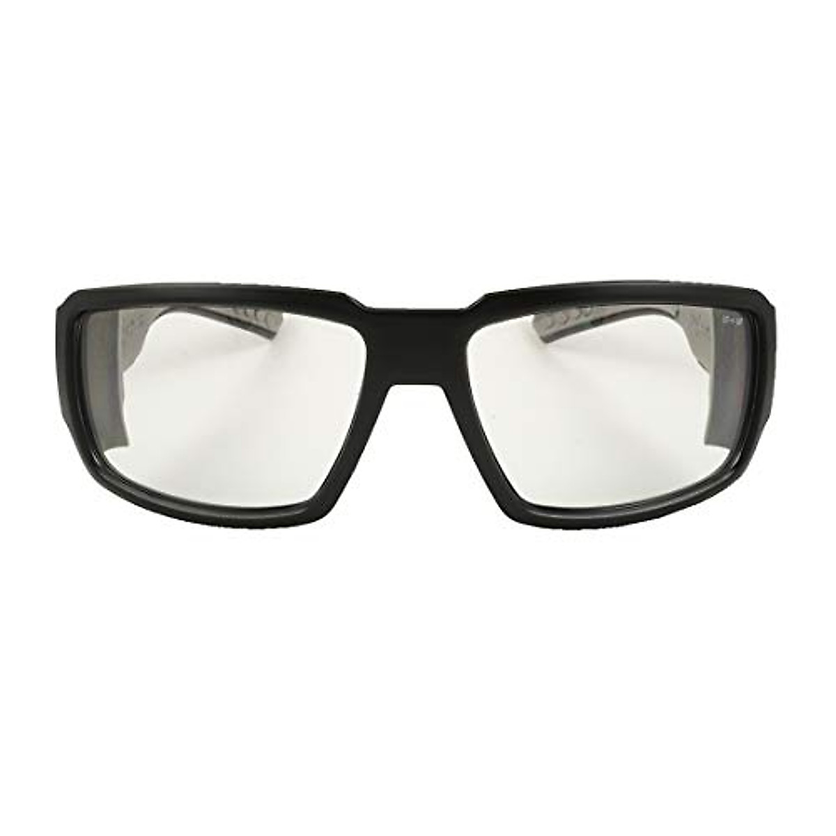 BOMBER Clear Safety Glasses for Men, Matte Black Frame with Polycarbonate Clear Safety Lens z87 Compliant BG101 Safety Glasses, Fitment style for men women