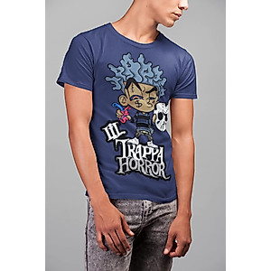 Jordan 4 Midnight Navy Lil TrappaHorror Shirt to Match Men's Sneakers Lil-Trappa-Horror, Jordan 4s Midnight Navy Tshirt