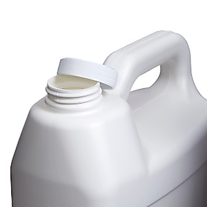 Hudson Exchange - 1006+1106-6 1 Gallon F-Style Plastic Jug with Cap, HDPE, White, 6 Pack