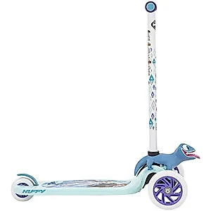 Huffy Disney Frozen 3D Tilt 'n Turn 3-Wheel Scooter, Sea Crystal Blue