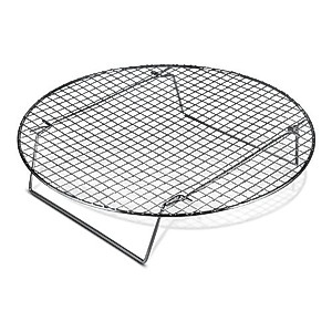 Update International Chrome-Plated Cross-Wire Cooling Rack, Wire Pan Grate, Baking Rack, Icing Rack, Round Shape, 2-Height Adjusting Legs - 10 ½ Inch Diameter (1)