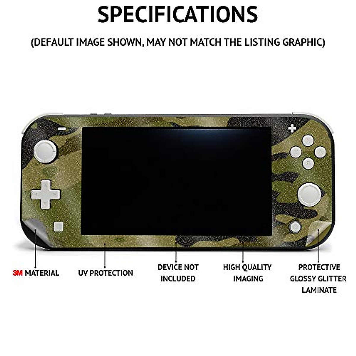 MightySkins Glossy Glitter Skin Compatible with Logitech G Cloud Gaming Handheld - Water Lilies | Protective, Durable High-Gloss Glitter Finish | Easy to Apply | Made in The USA