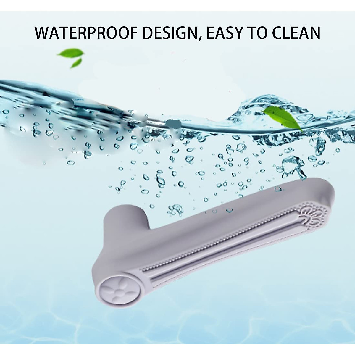 MIKMAYTOO Door Levers Handle Cover, 2 PCS Anti-Collision Anti Static Electricity Door Handle Silicone Protective Cover for Children protectoin (Grey)