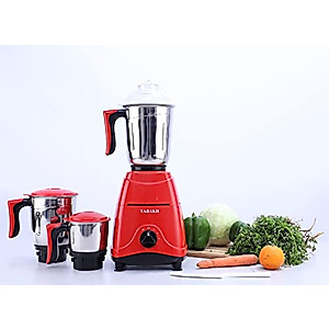 Ckitze Tabakh Indian Mixer Grinder | 650 Watts | 110-Volts Red, 3-Jar, T-Prime