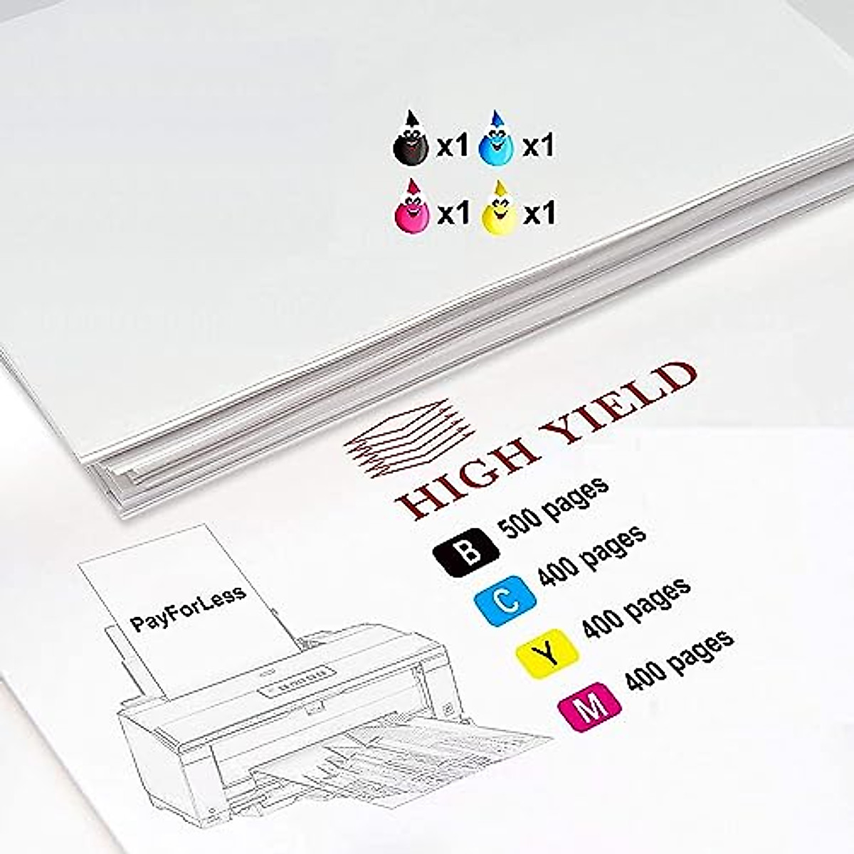 232XL Remanufactured for Epson 232 Ink Cartridges Epson 232XL T232 XL for Epson XP-4200 XP-4205 Epson Workforce WF-2930 WF-2950 Printer