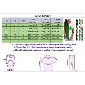 CGGMVCG Womens St Patricks Day Shirt Women's Casual Printed Short-Sleeve T-Shirt Top Green Shirts for Women, Z02 Green, XXL