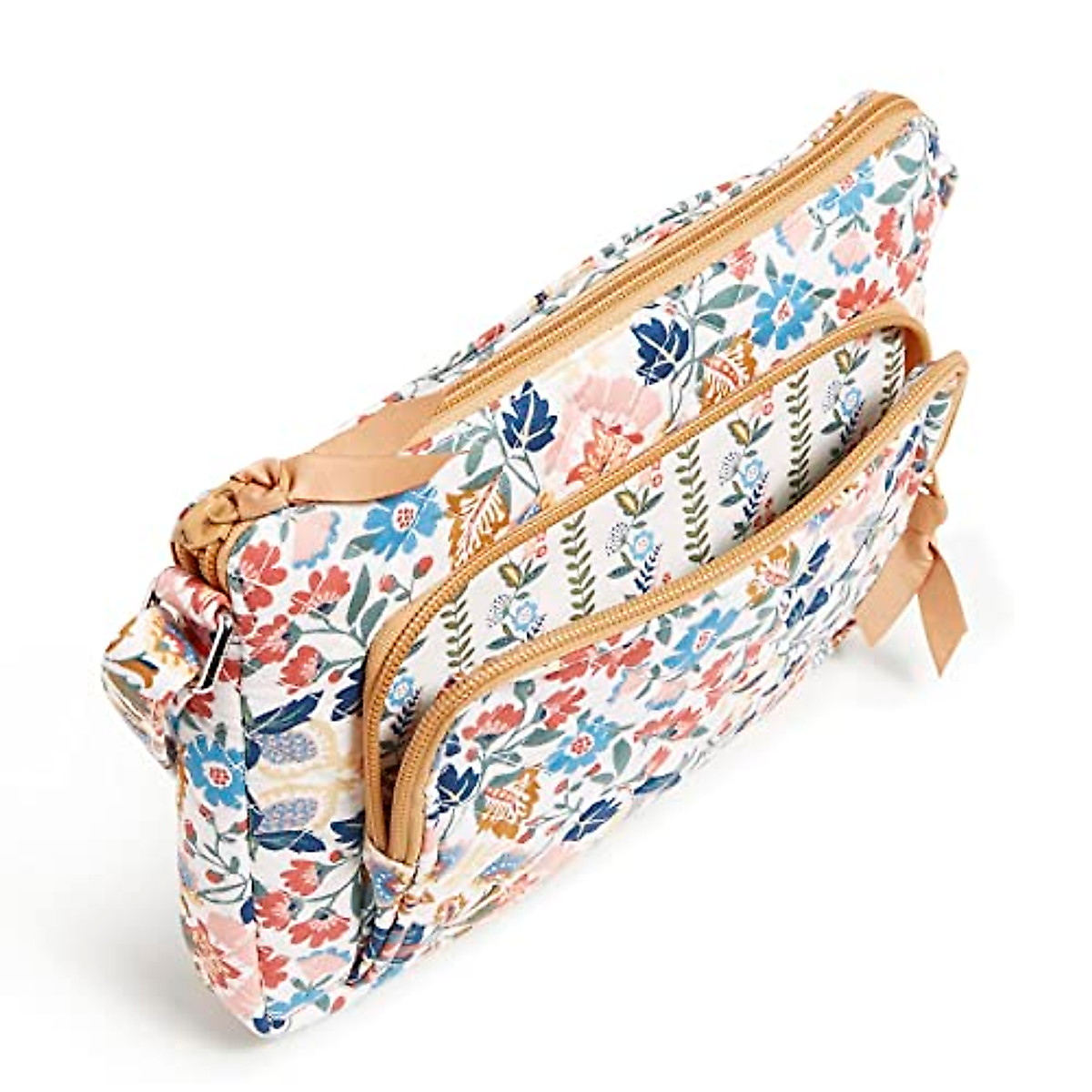 Vera Bradley Women's Cotton Little Hipster Crossbody Purse With RFID Protection, Enchanted Mandala - Recycled Cotton, One Size