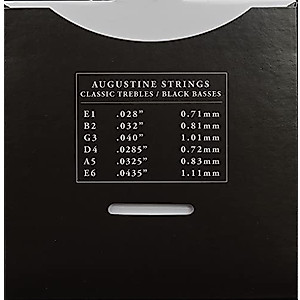 Classic Black Low Tension Classical Guitar Strings (3-pack)