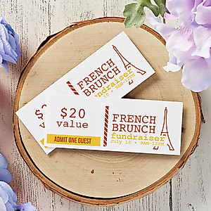 Avery Printable Tickets, 2-1/8" x 5-1/2", Laser/Inkjet, 200 Tickets, Great for Raffle Tickets (16431)