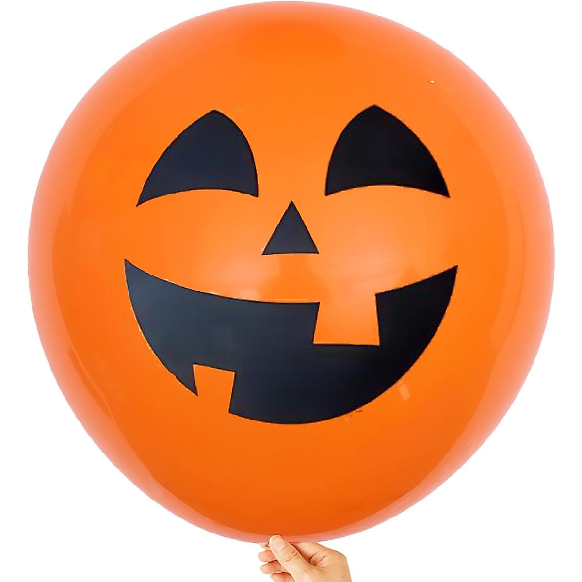 18 Inches 10pcs Halloween Balloons Orange Latex Balloons Halloween Pumpkin Balloon Halloween Party Birthday Decoration Supplies