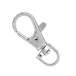 12 Pcs Pet Birds Foot Rings Cage Door Buckle Lock Claw Trigger Snap Hook Iron Anti-Escape Accessory for Pet Birds Parrot Small Animals