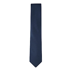 Calvin Klein Men's Silver Spun Solid Tie, Navy, Regular