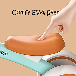 Maysuke Baby Balance Bike Toys for 1 Year Old Boys and Girls Gifts, Toddler Bike 10-24 Month First Birthday Gift with 4 Wheels, No Pedal (Green)