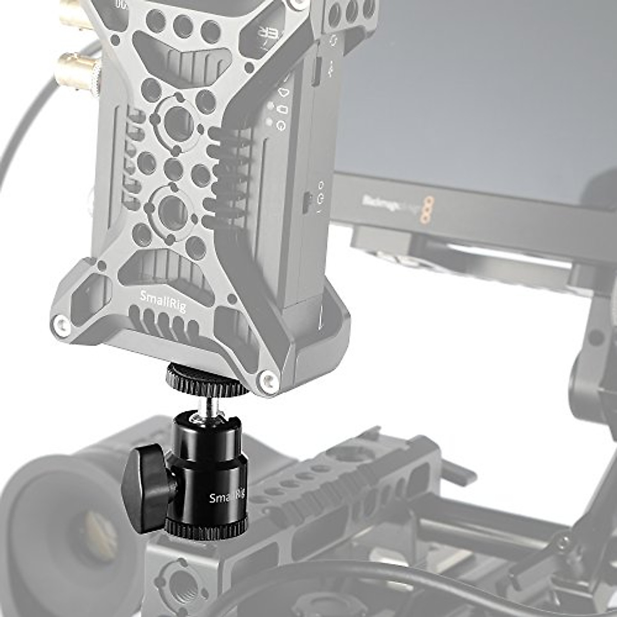 SmallRig 1/4" Camera Hot Shoe Mount, Ballhead Tripod with Additional 1/4" Screw, 2pcs Pack - 2059