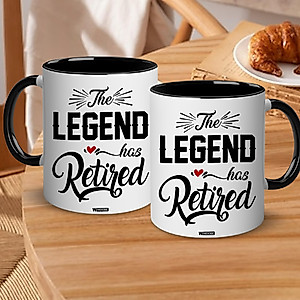 WHIDOBE Retirement Gifts Retirement Mug Retired Mug The Legend Has Retired Mug for Women Men Dad Mom Retired Calendar Mug Coworkers Office Family Idea Her Mothers Fathers Day Birthday Christmas