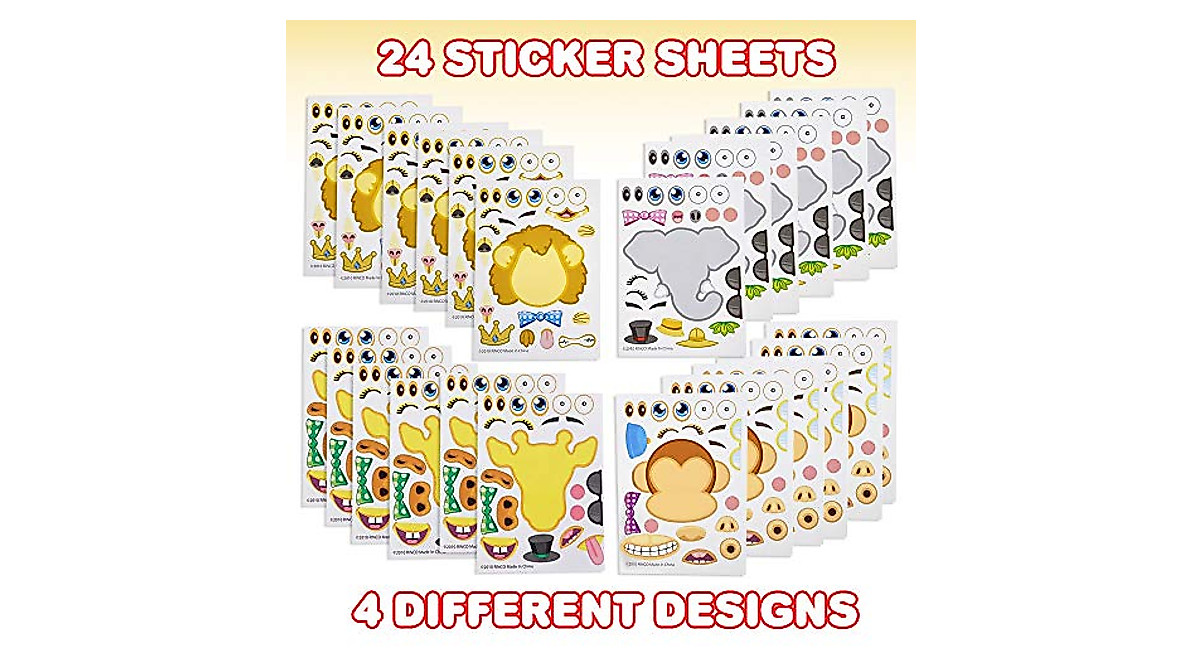 ArtCreativity Make Your Own Zoo Stickers - Craft Fun for Kids