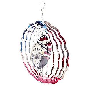 Kinetic Wind Spinners for Yard and Garden Independence Day Decor for Outside Wind Sculptures & Spinners Décor Garden Spinners Yard Spinners Metal Decorations