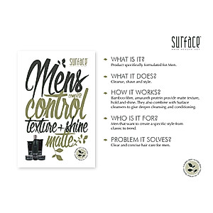 Surface Hair Men Shampoo and Body Wash, 10 oz