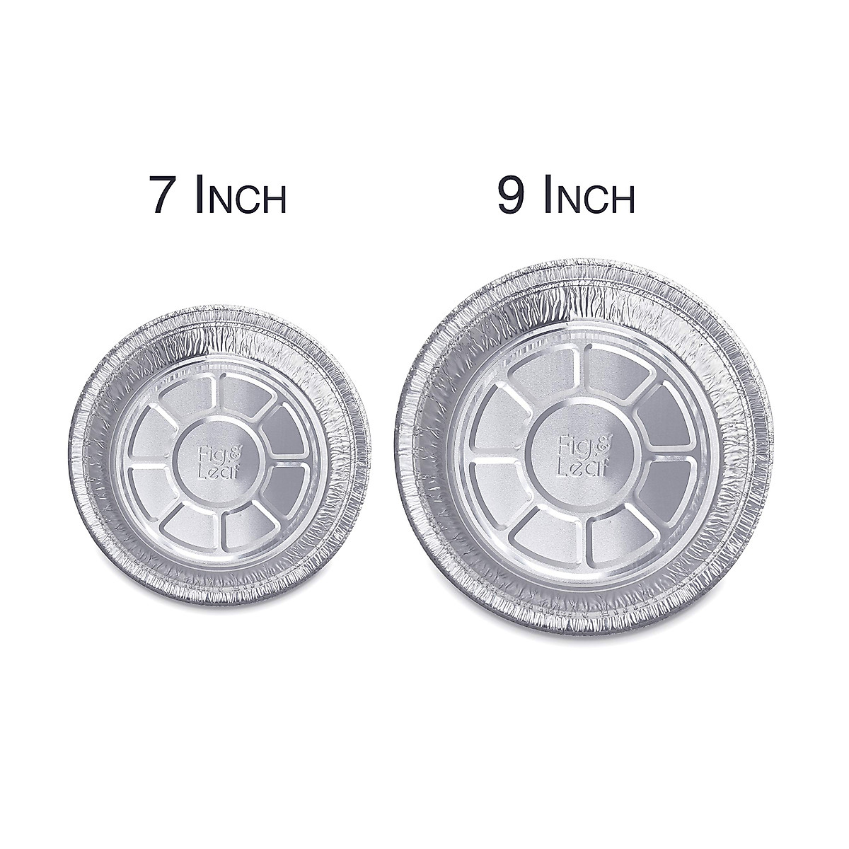 (60 Pack) Premium 7-Inch Round Foil Pans with Plastic Dome Lids l Heavy Duty l Disposable Aluminum Tin for Roasting, Baking, or Cooking