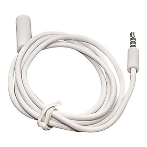 White 3.5mm Jack Extension Adapter for Credit & Debit Card Reader for iPhone & Android (Fully Compatible with Square, Paypal)