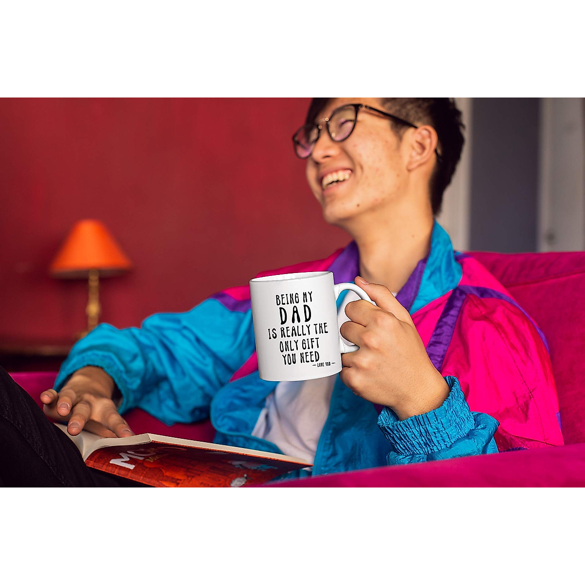 Kropsis Being My Dad Is Really The Only Gift You Need Love You Ceramic Coffee Mug White