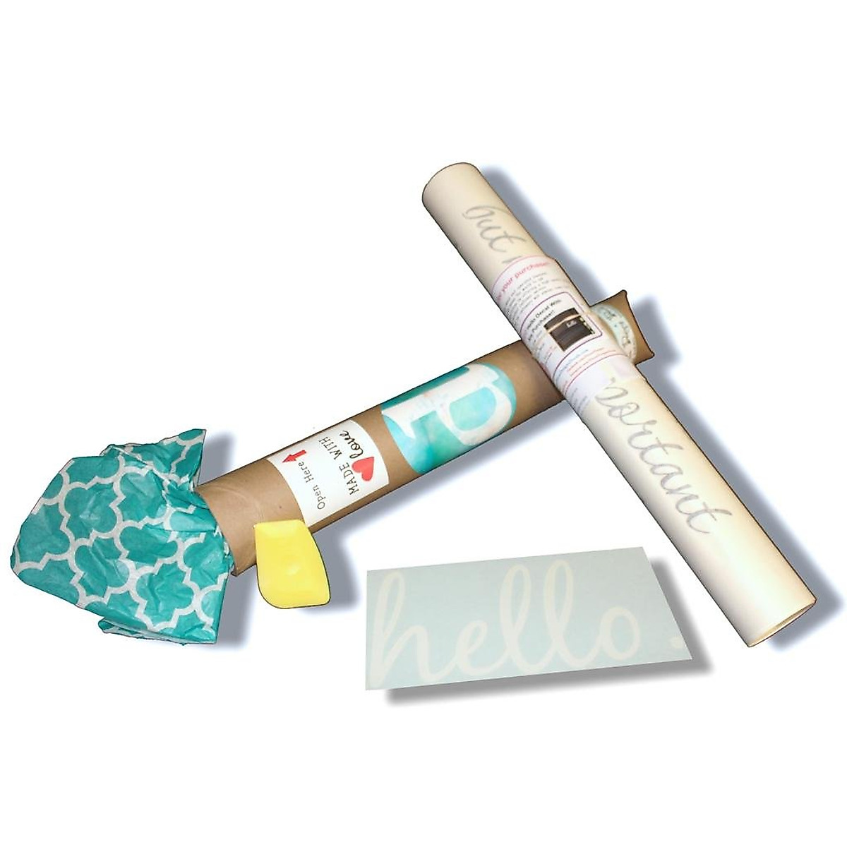 Girls Custom Name and Initial Wall Decal Sticker, 40" W by 27" H Girls Name Wall Decals, Wall Decor, Personalized, Girls Decor, Girls Nursery, Girls Bedroom, Plus Free White Hello Door Decal